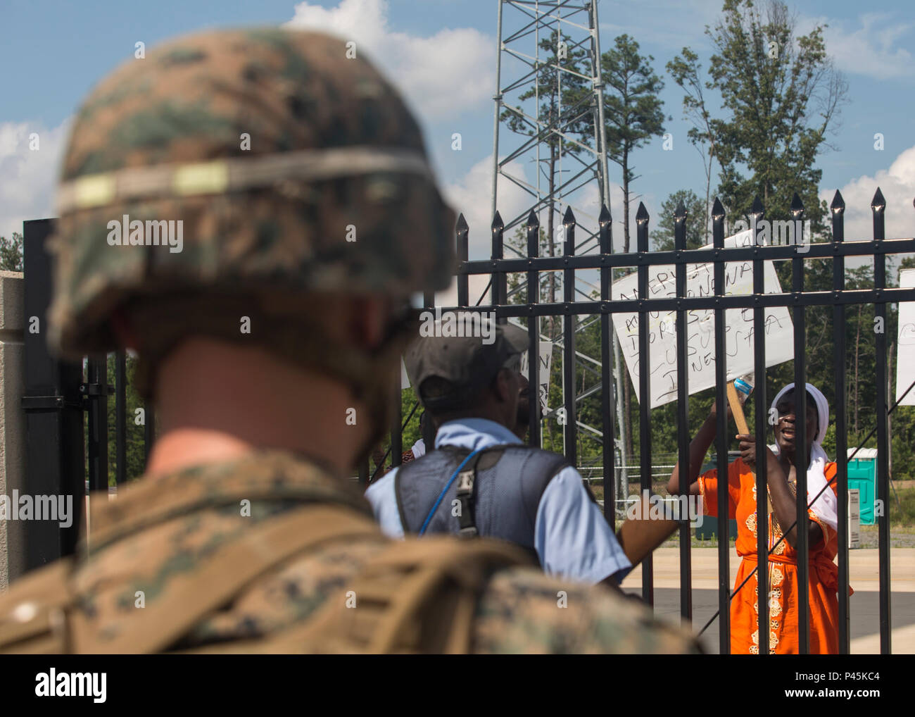 A Marine with Fox Company, 2nd Battalion, 8th Marine Regiment posts ...