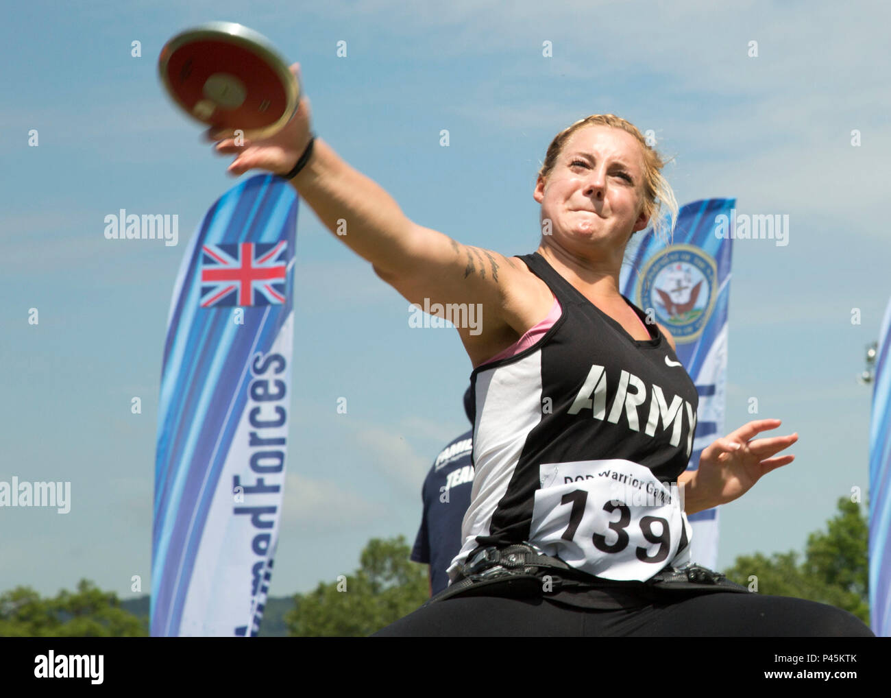 U.S. Army Spc. Shealynn Casserly, assigned to Warrior Transition Unit ...