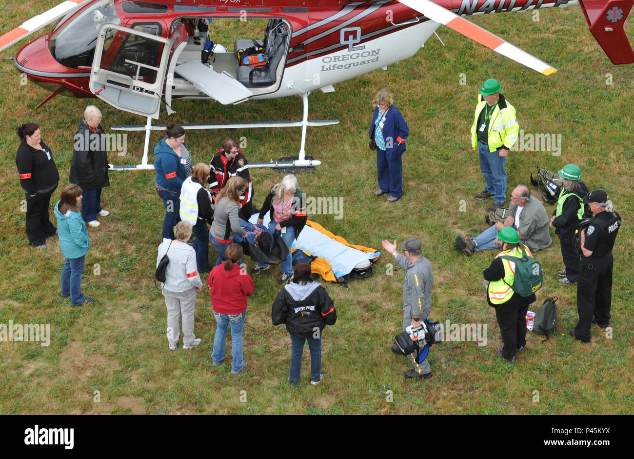 Community Emergency Response Team (CERT) members, Oregon Lifeguard Air ...