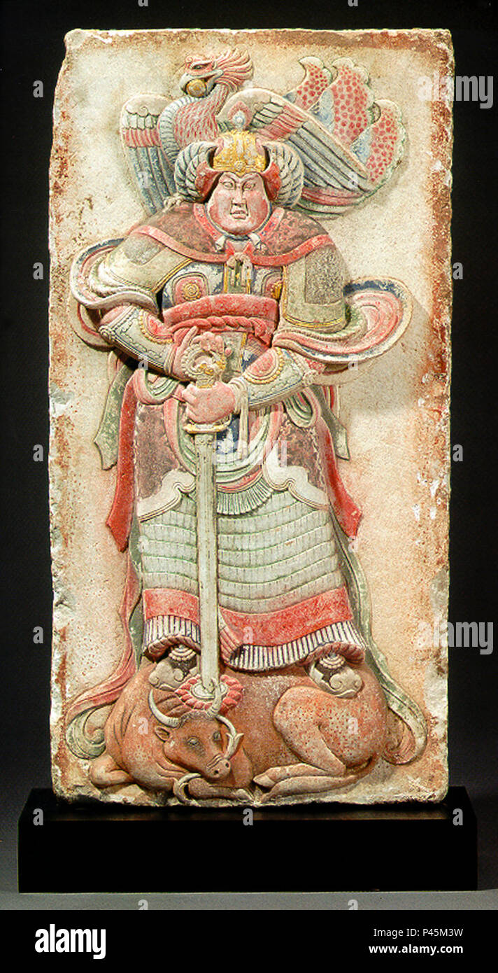 10th century chinese wall panel Stock Photo - Alamy