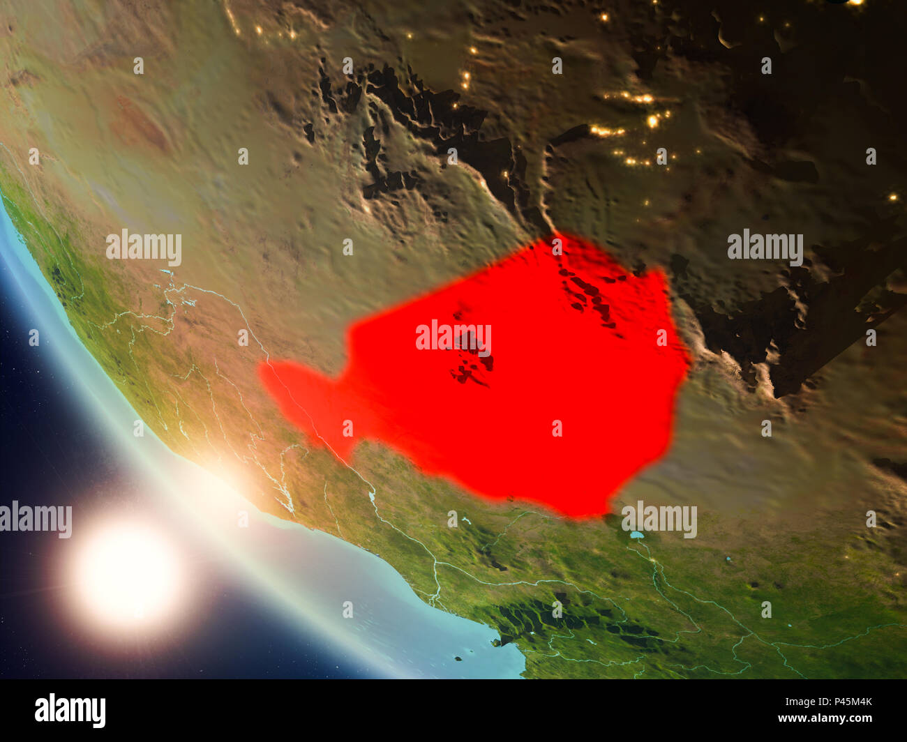 Satellite image of niger hi-res stock photography and images - Alamy