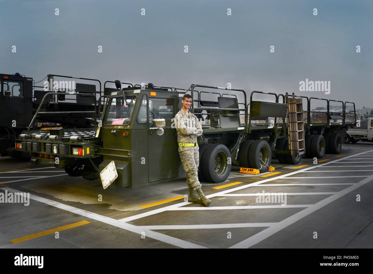 Airman 1st Class John Thomas Dennis, 730th Air Mobility Squadron air ...