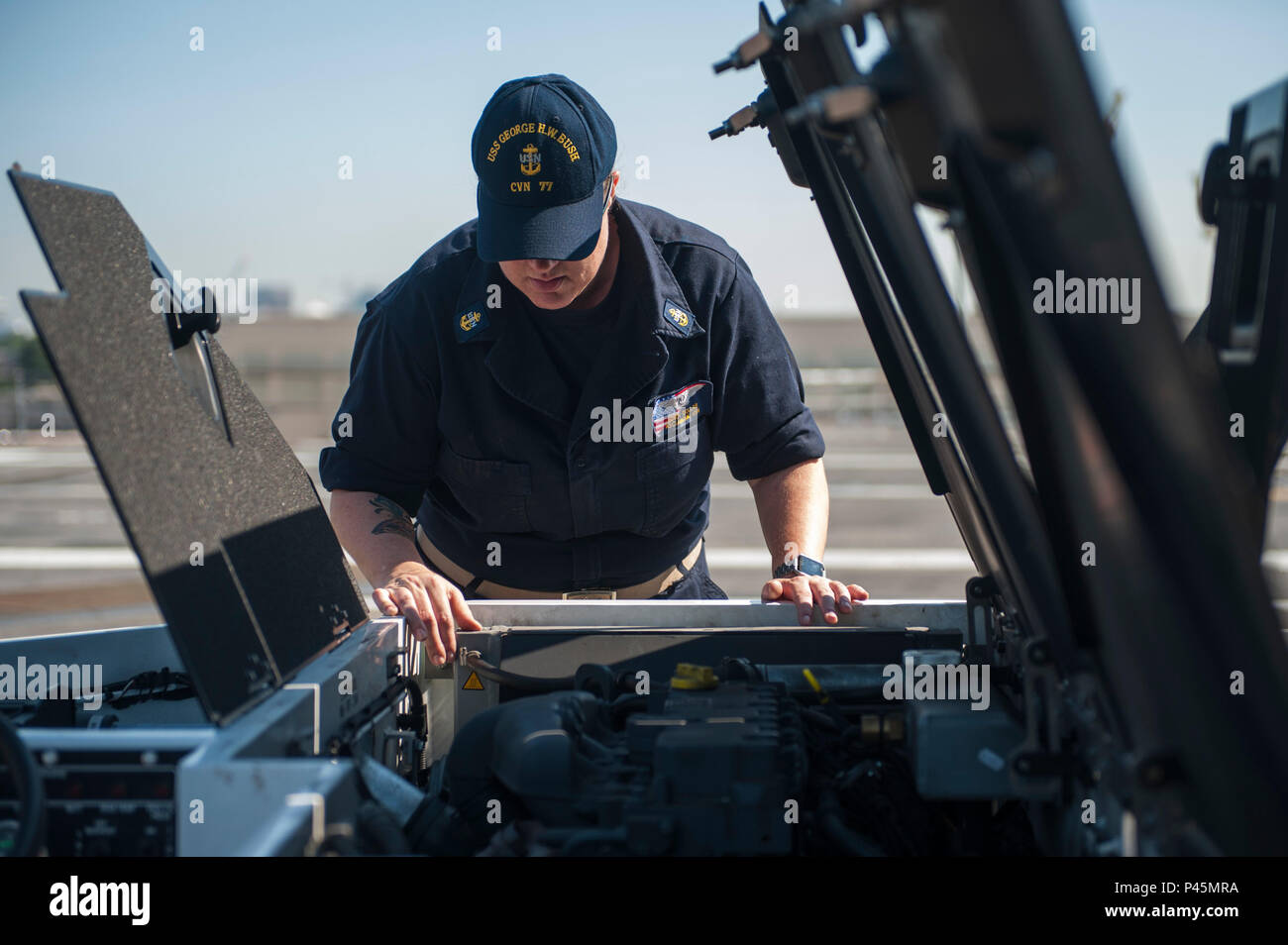 Shipboard tow tractor hi-res stock photography and images - Alamy