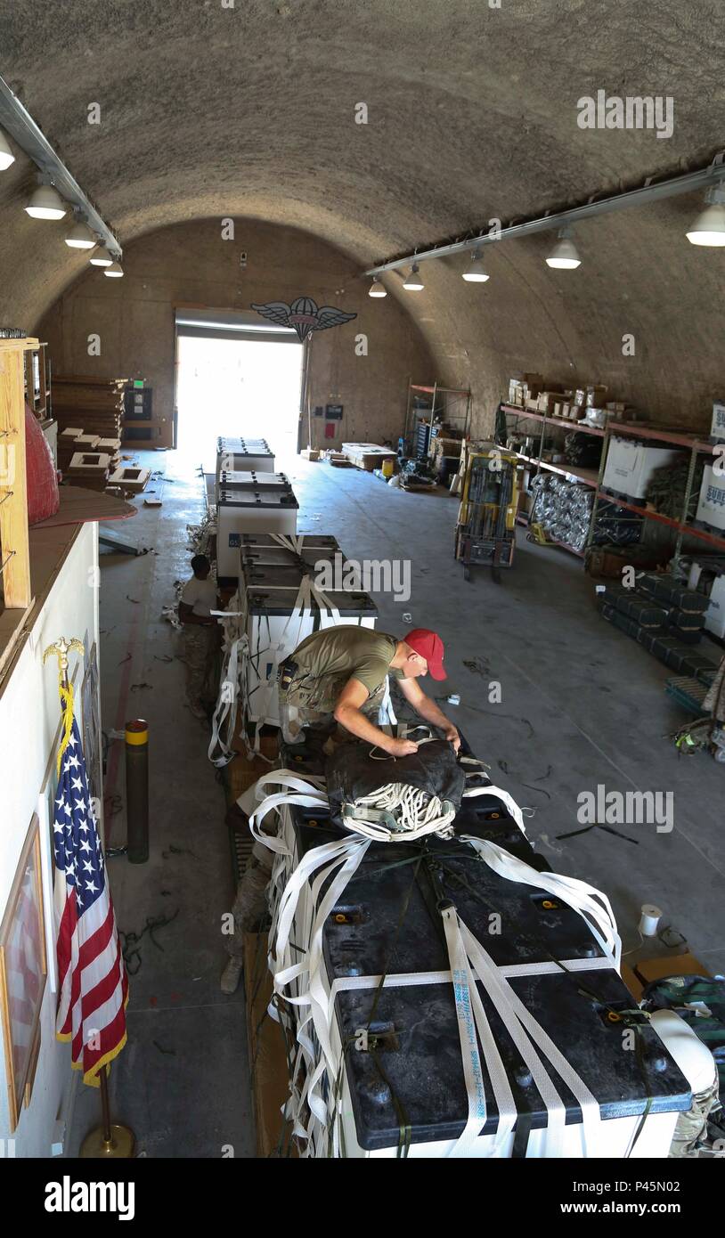 AL UDEID AIR BASE, Qatar - Sgt. David Neumeister, parachute rigger with ...