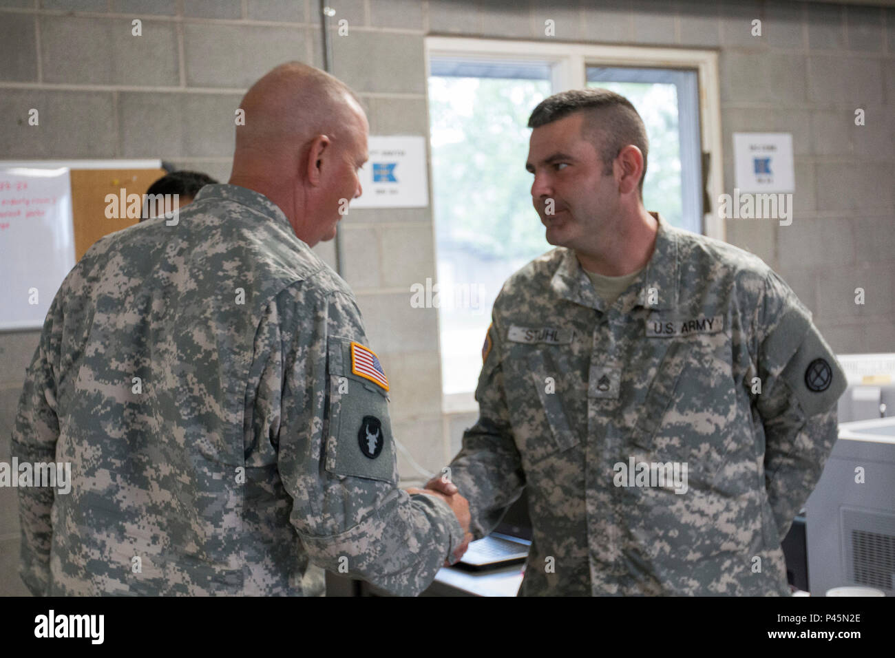Command Sgt. Maj. John M. Lepowsky, 34th Infantry Division command ...