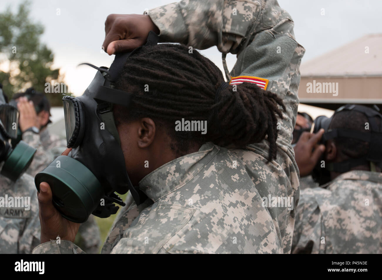 Soldiers of Headquarters Support Company, 834th Aviation Support ...