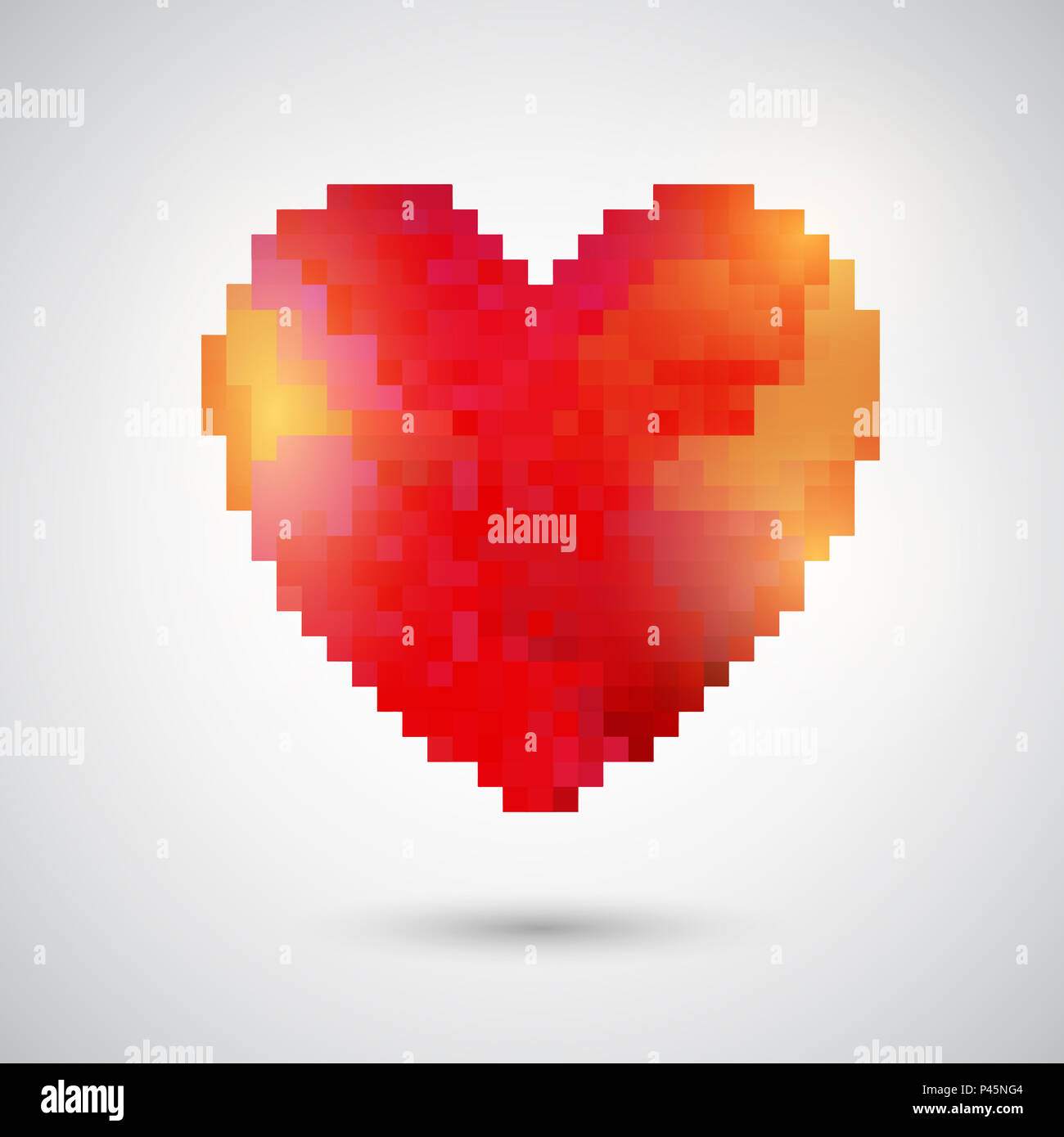 Pixelated heart hi-res stock photography and images - Alamy