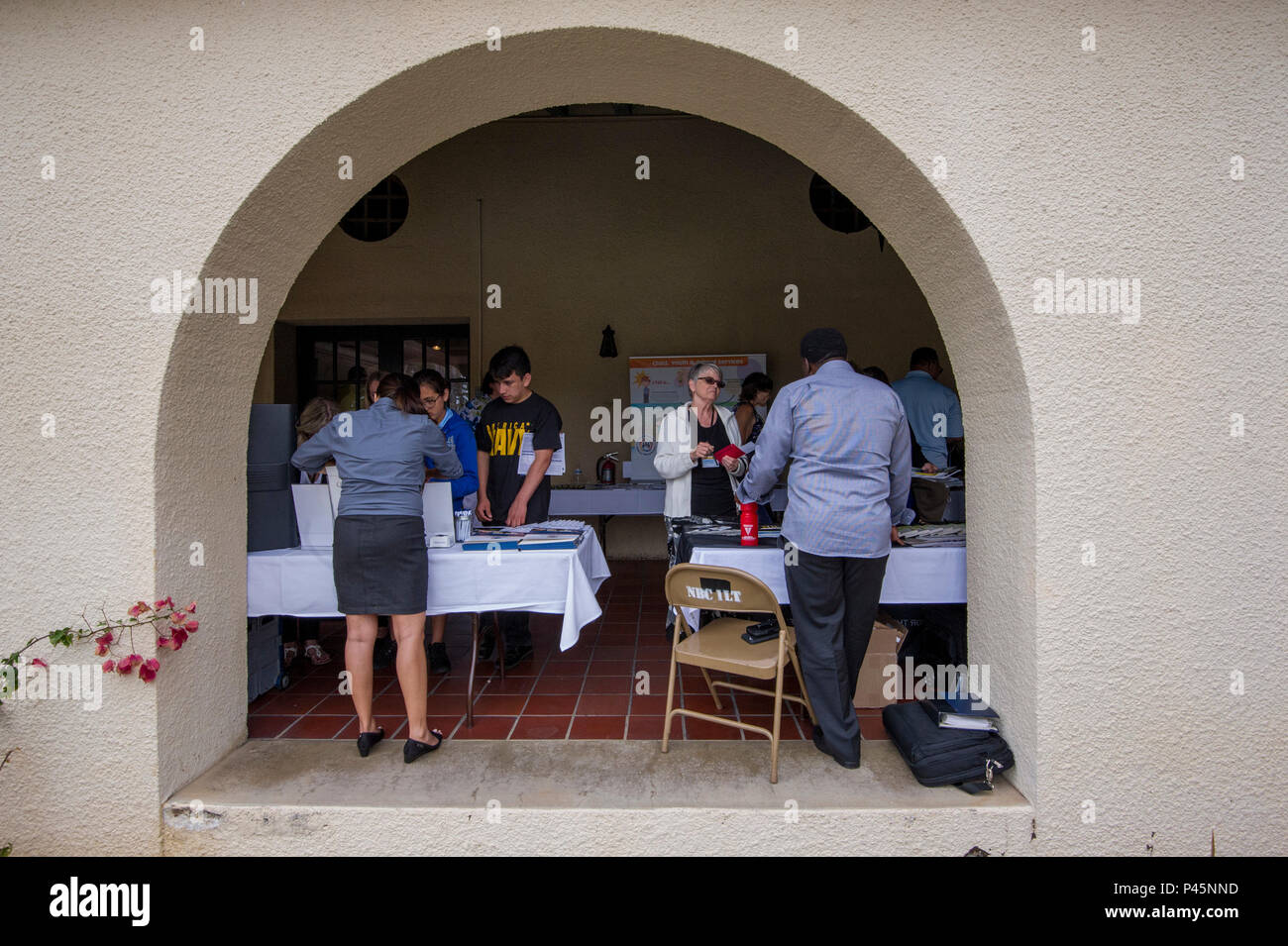 Soldiers and family members involved with the Family Readiness Group ...
