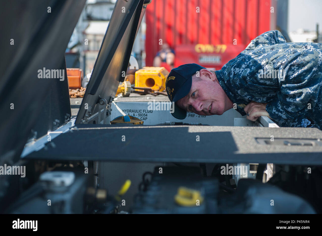 Shipboard tow tractor hi-res stock photography and images - Alamy