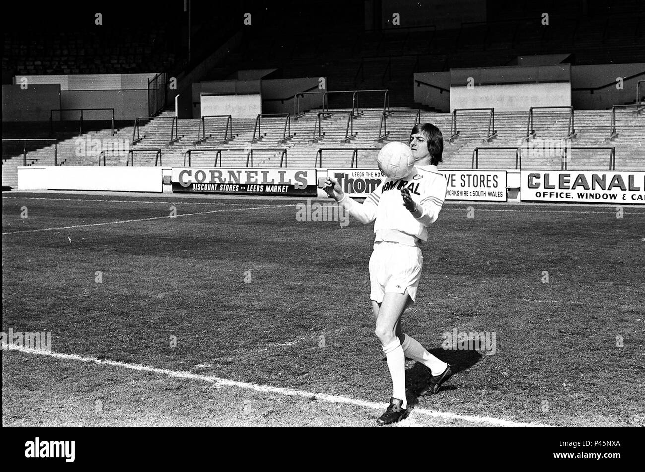 Allan Clarke training 1974 Leeds United Stock Photo - Alamy