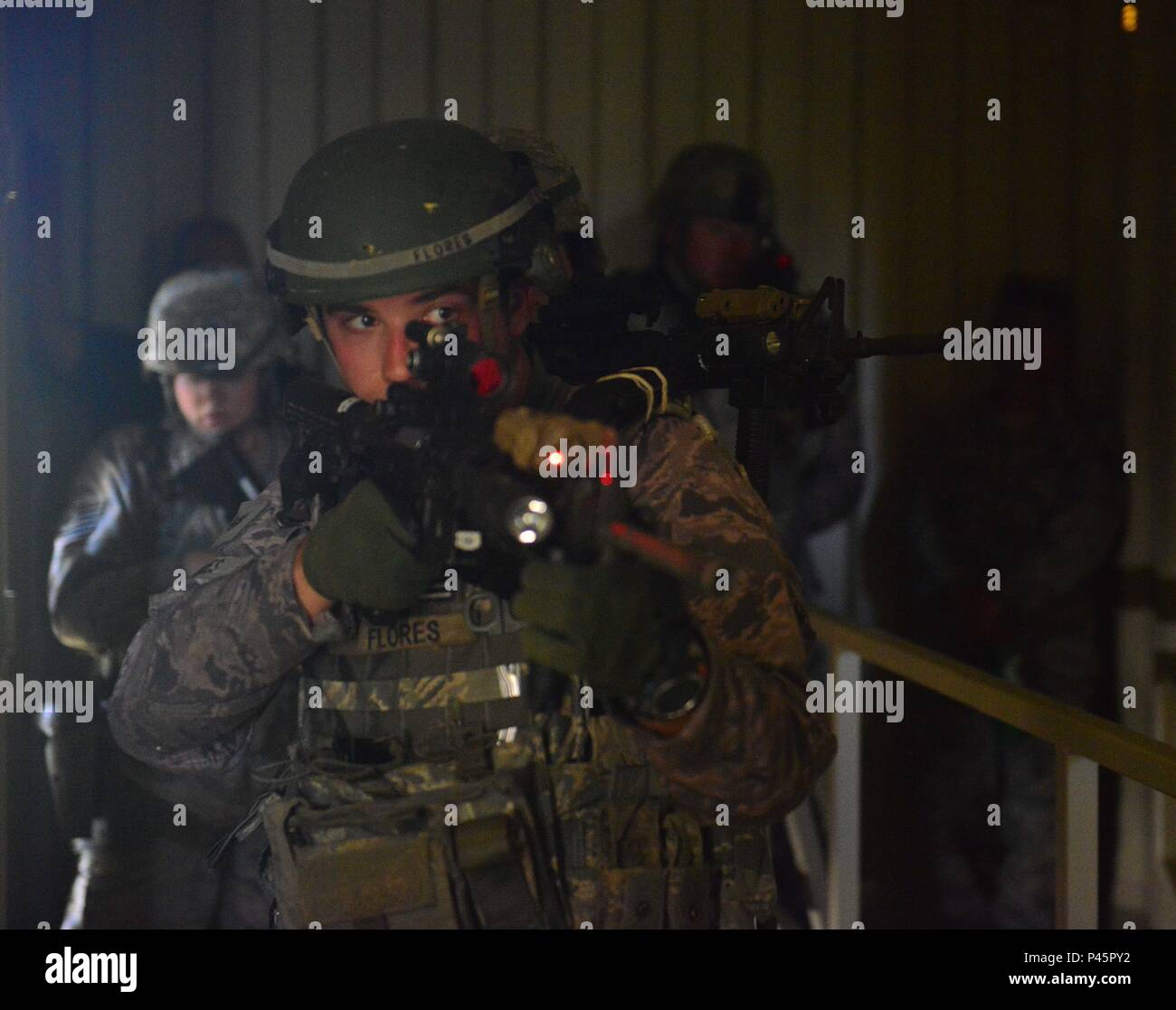 U.S. Air Force Staff Sgt. Corie Flores, 633rd Security Forces Squadron ...