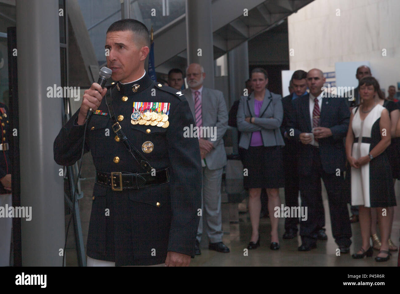 Col. Benjamin T. Watson, commanding officer for Marine Barracks ...