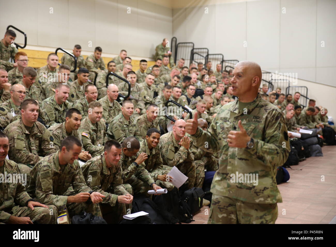 Lt. Col. Lt. Col. Richard Collage, commander, 1st Battalion, 110th ...