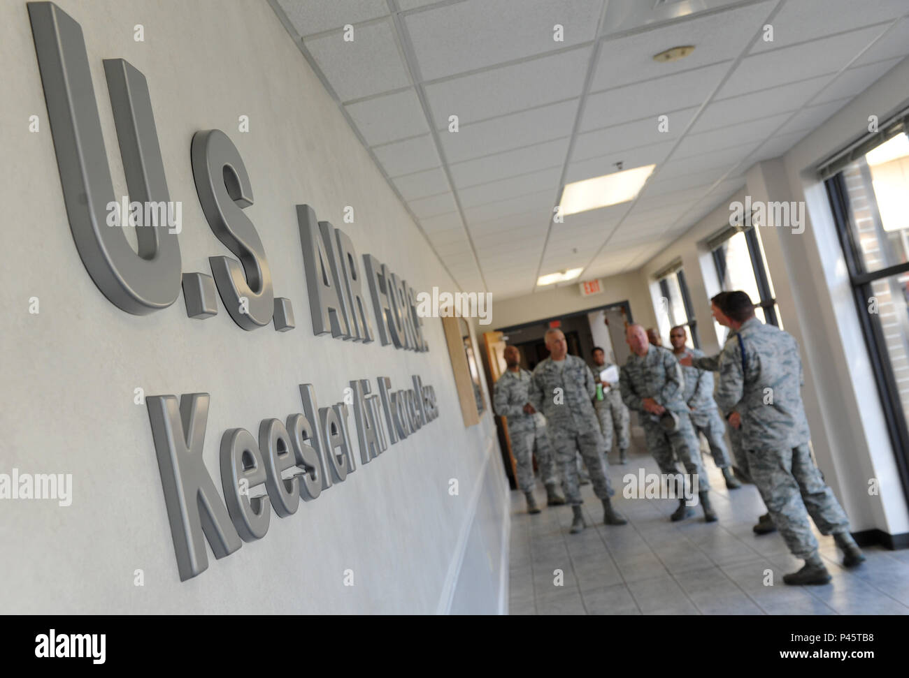 Col. C. Mike Smith, 81st Training Wing vice commander, receives a tour ...