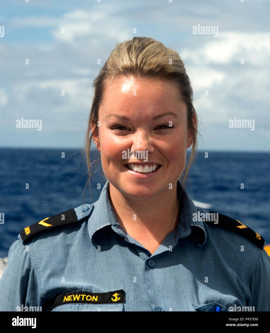 Royal Canadian Navy Able Seaman Chrystal Newton, from Victoria, British ...