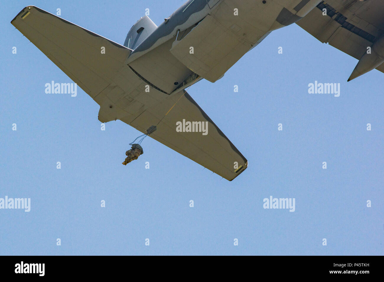 A U.S. Air Force Airman assigned to the 93d Air Ground Operations Wing ...