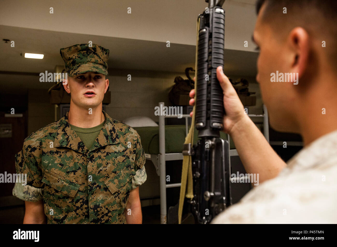 Platoon commanders inspection hi-res stock photography and images - Alamy