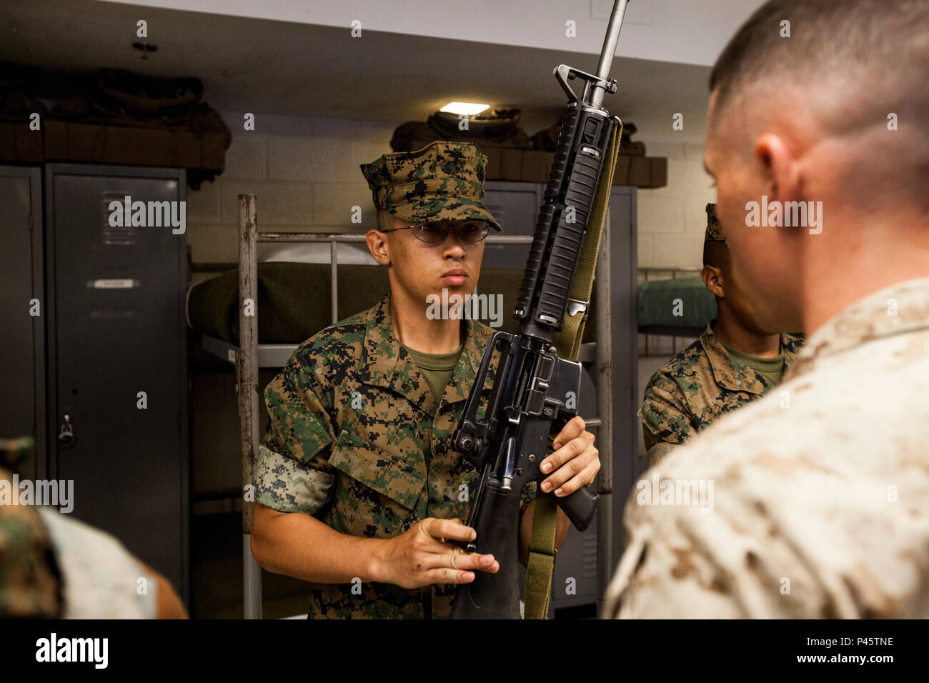 Platoon commanders inspection hi-res stock photography and images - Alamy
