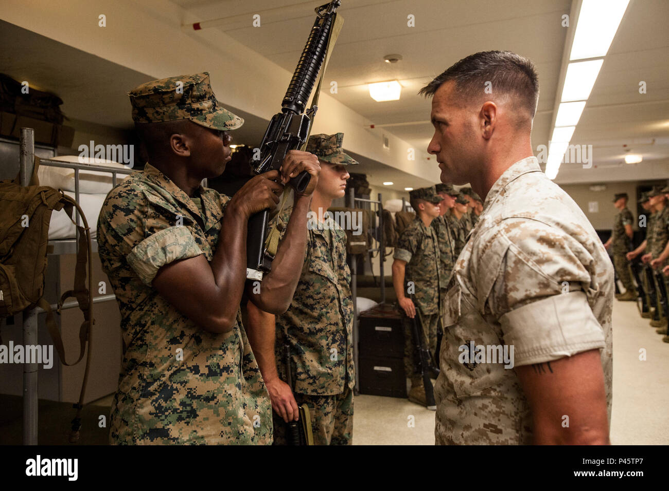 Platoon commanders inspection hi-res stock photography and images - Alamy