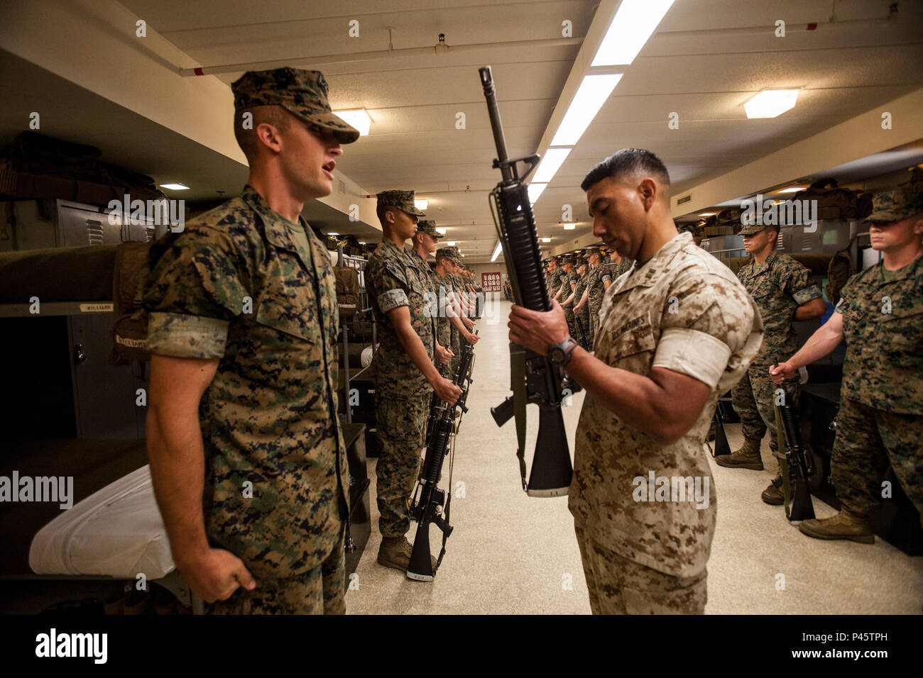 Platoon commanders inspection hi-res stock photography and images - Alamy