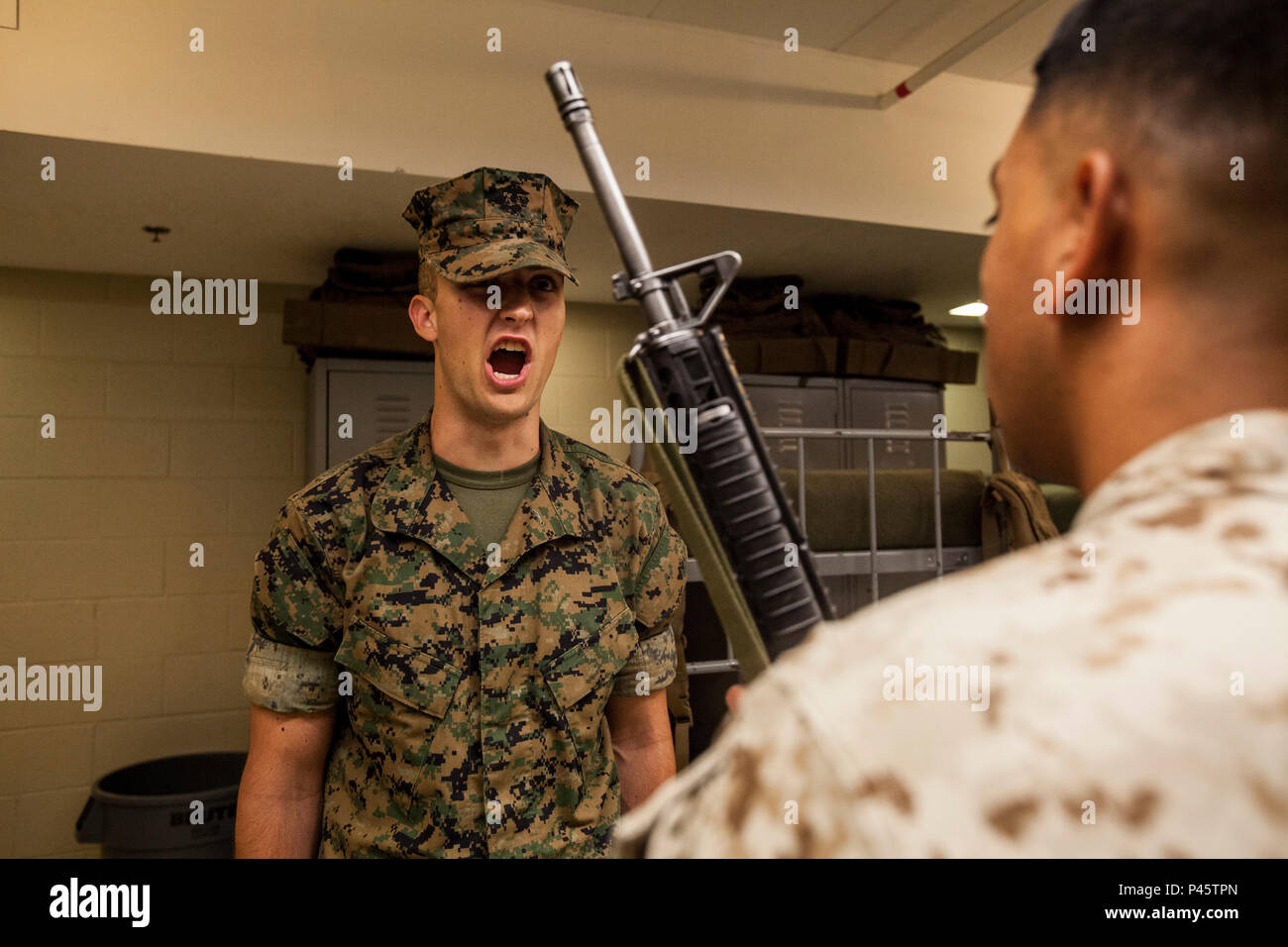 Platoon commanders inspection hi-res stock photography and images - Alamy
