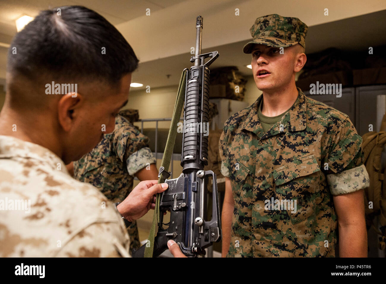 Platoon commanders inspection hi-res stock photography and images - Alamy