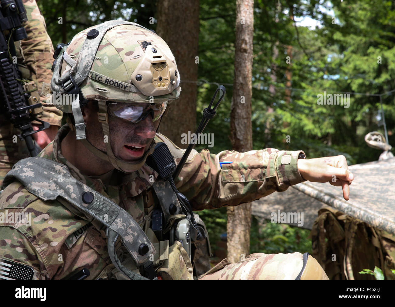 U.S. Army Lt. Col. Patrick Roddy, commander of 1st Battalion, 504th ...