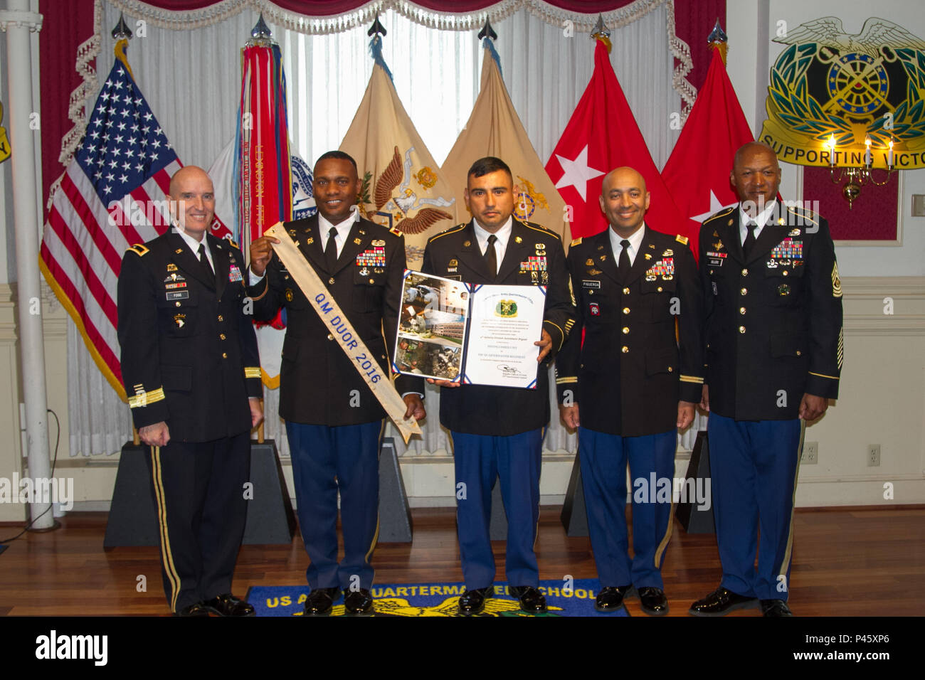 Quartermaster distinguished unit of the regiment hi-res stock ...