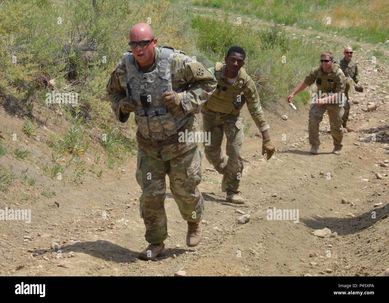 Soldiers from the 32nd Composite Truck Company, 68th Combat Sustainment ...