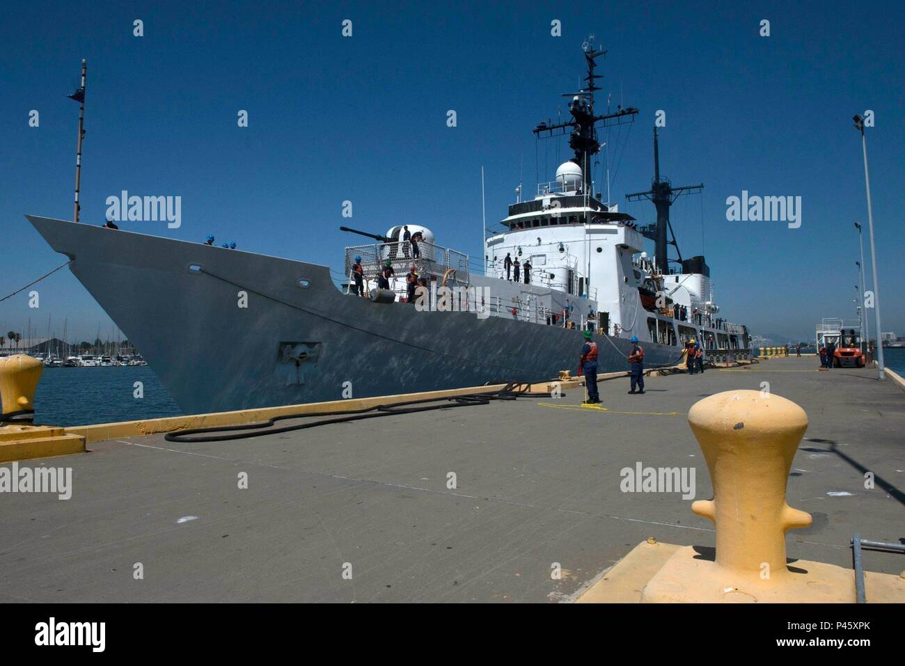 An unmarked Coast Guard cutter, the recently decommissioned Cutter ...