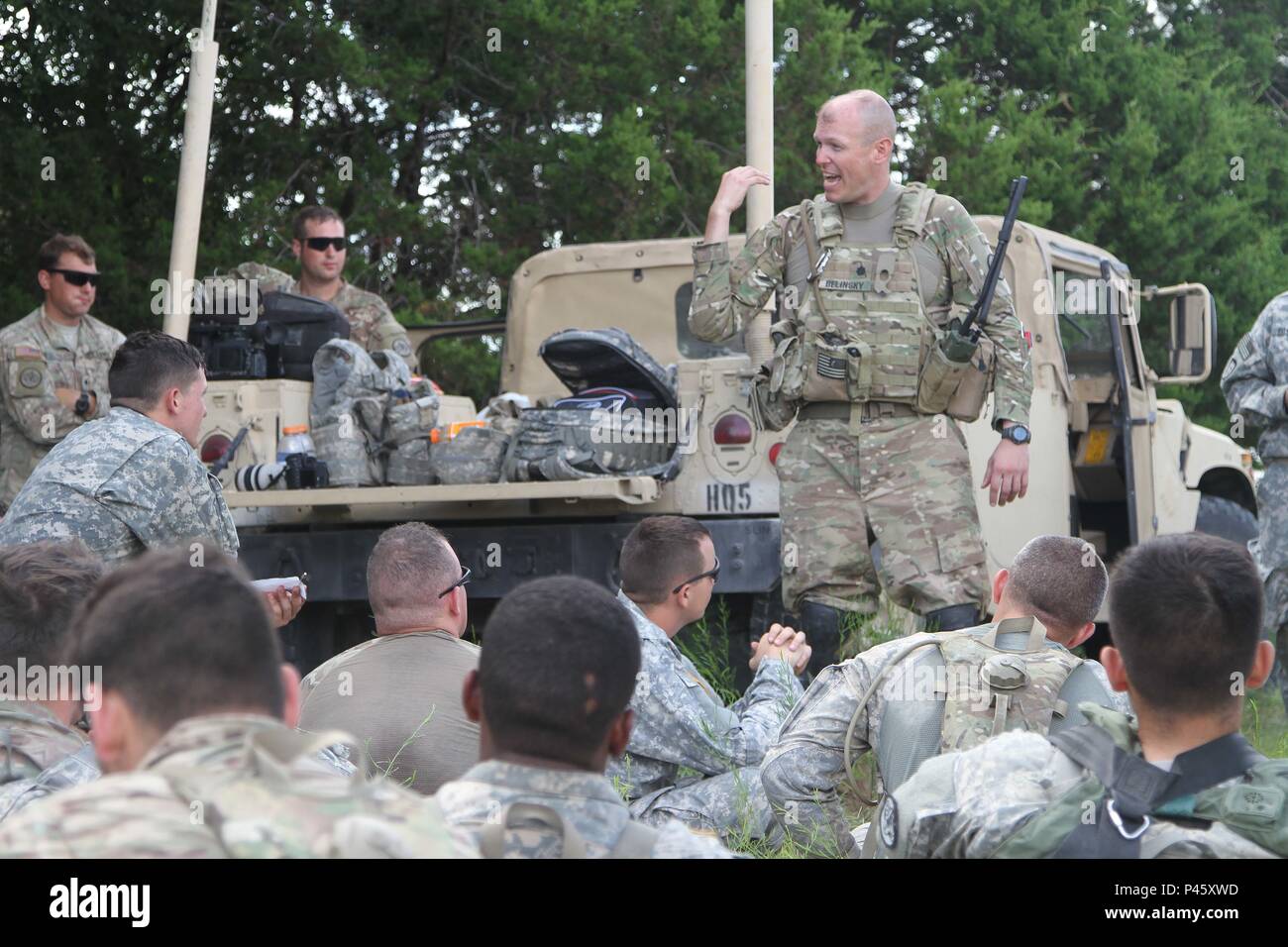 Lt. Col. Mark Belinsky, the commander of 2nd Squadron “Sabre,” 3d ...
