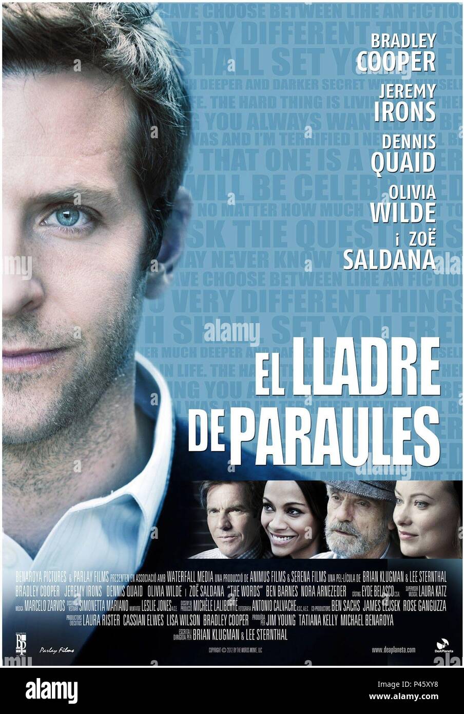 Original Film Title: THE WORDS. English Title: THE WORDS. Film Director ...