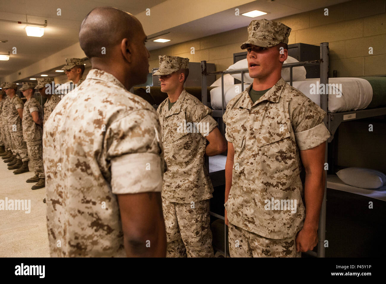 Candidates with India Company, Officer Candidate School (OCS) conduct ...