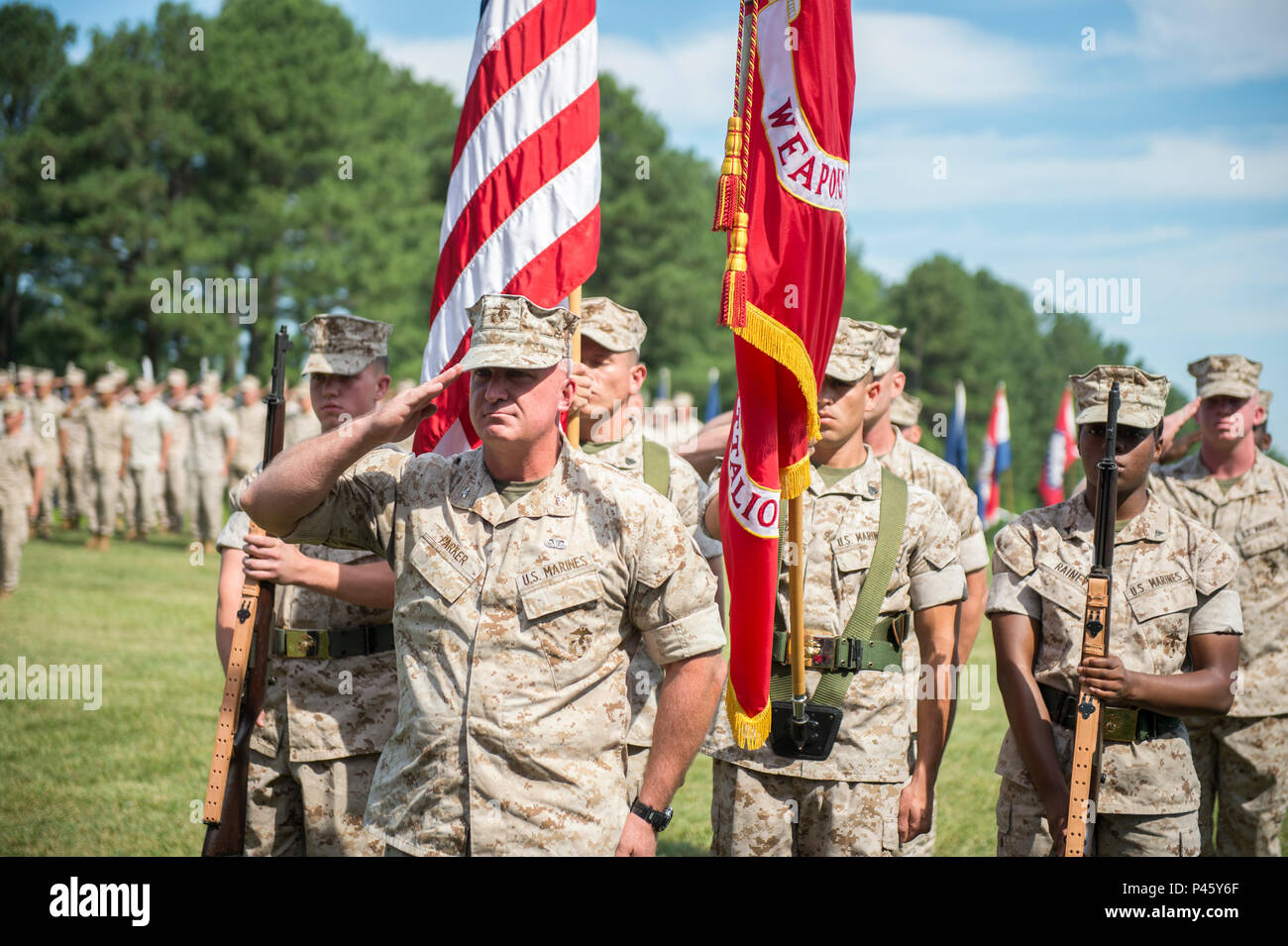 U.S. Marine Corps Col. Timothy Parker relinquishes command of Weapons ...
