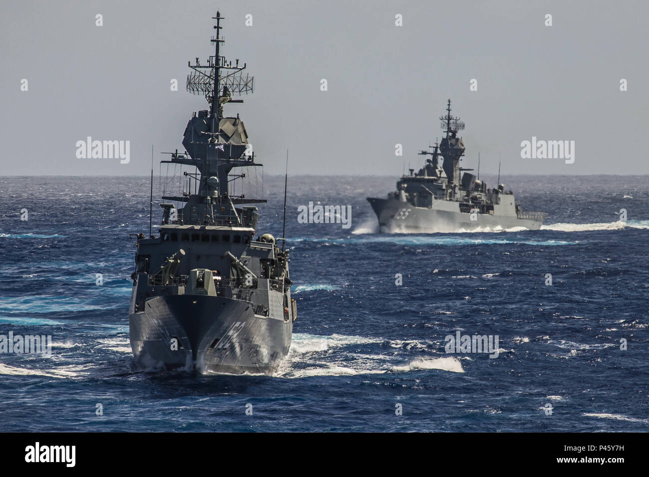 HMAS Warramunga and HMAS Ballarat conduct Officer of the Watch ...