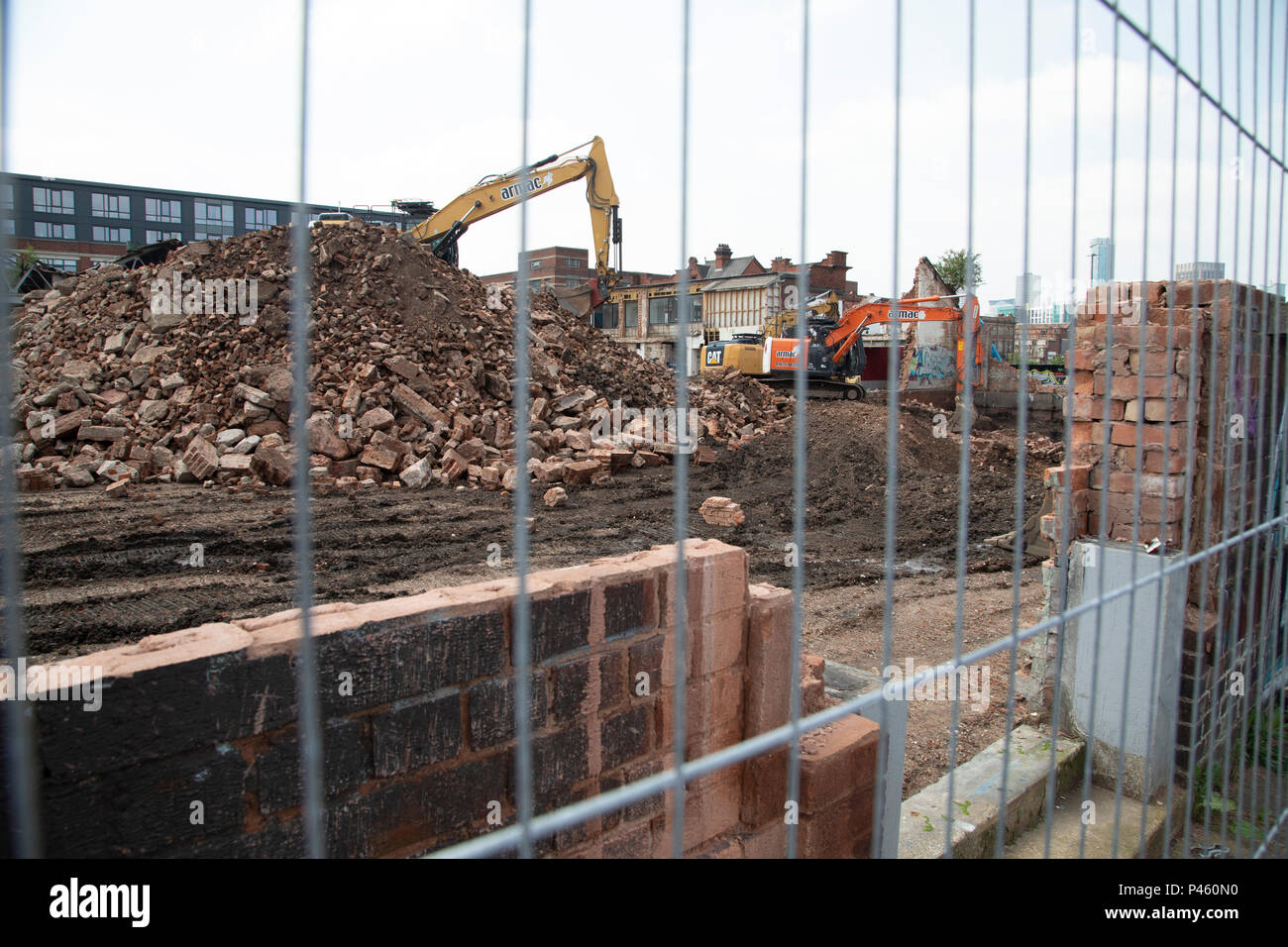 Redevelopment taking place in Digbeth in Birmingham, United Kingdom ...