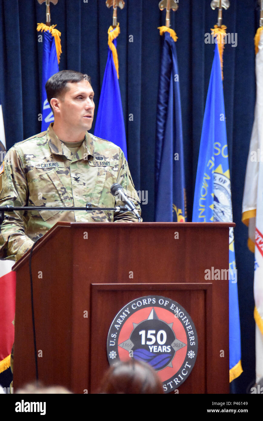 Col. Sam Calkins, the 65th U.S. Army Corps of Engineers, St. Paul ...