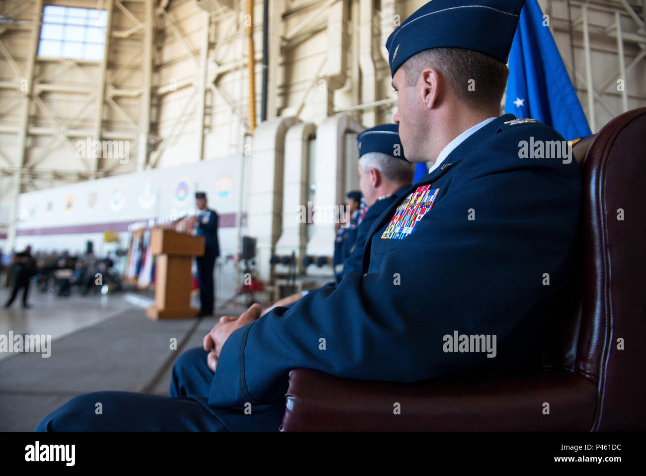 U.S. Air Force Lt. Gen. Samuel Cox, Commander, 18th Air Force, Scott ...