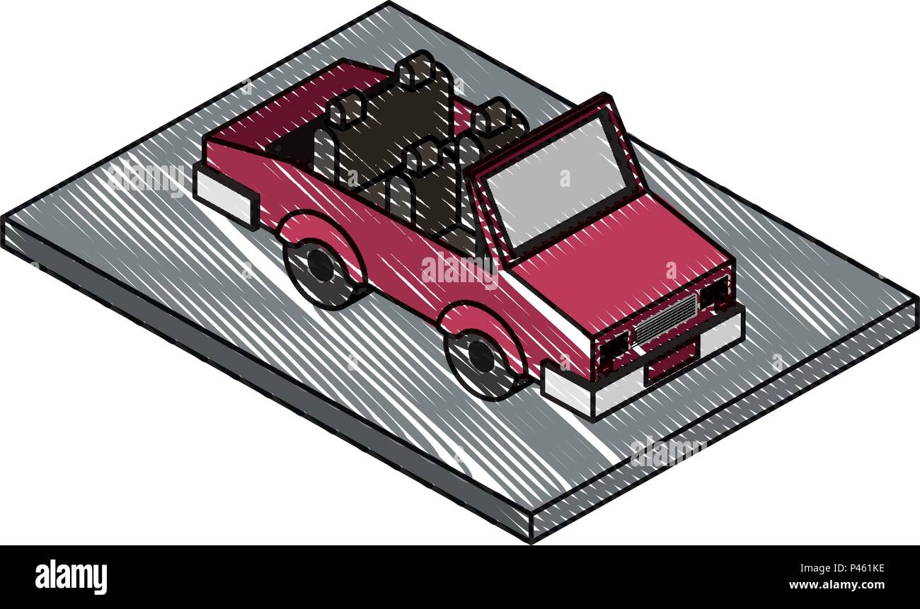 convertible car isometric icon Stock Vector Image & Art - Alamy