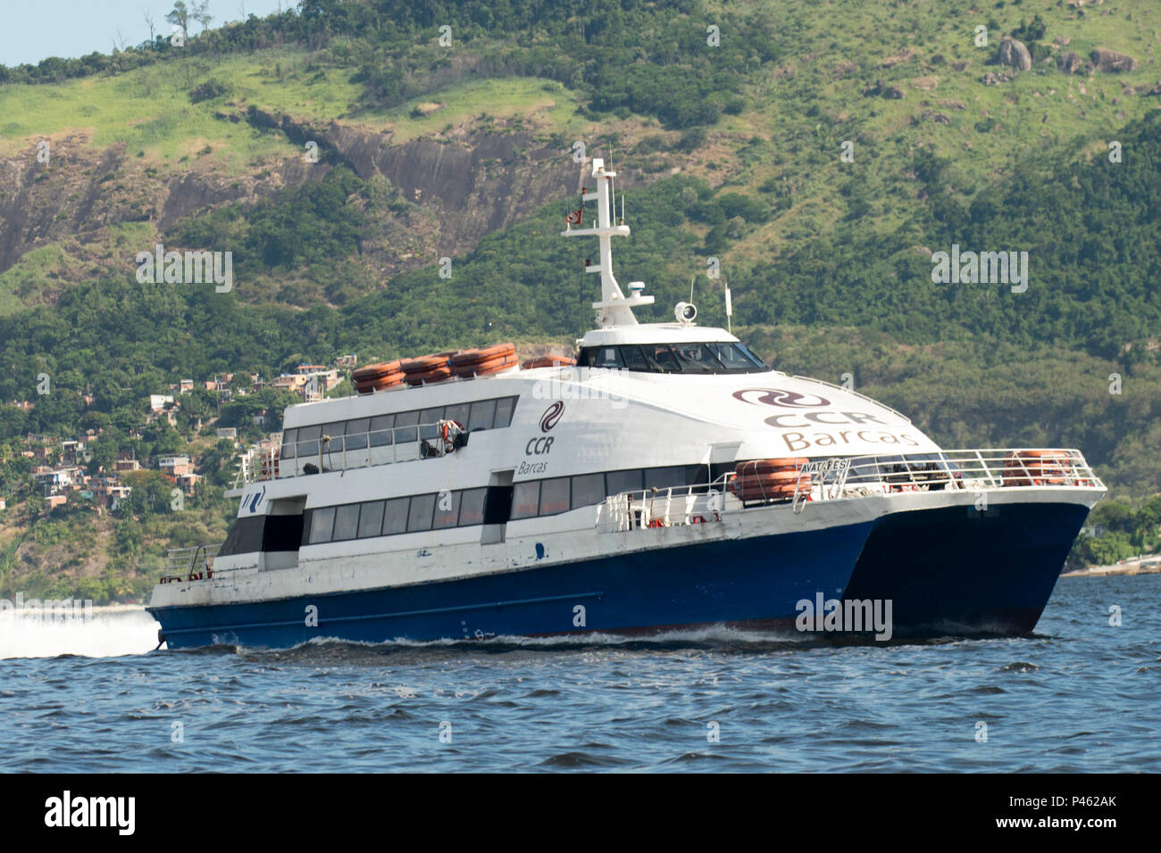 Barca da Linha Rio-Charitas. RIO DE JANEIRO/RJ, Brasil 09/01/2014 ...
