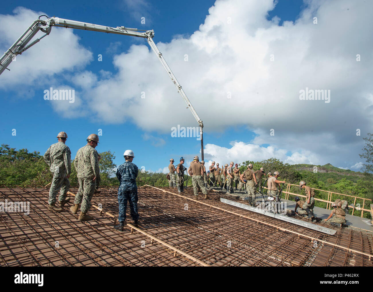 Seabees assigned to Naval Mobile Construction Battalion (NMCB) 133 ...