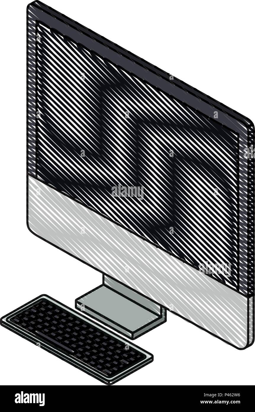 desktop computer isometric icon Stock Vector Image & Art - Alamy