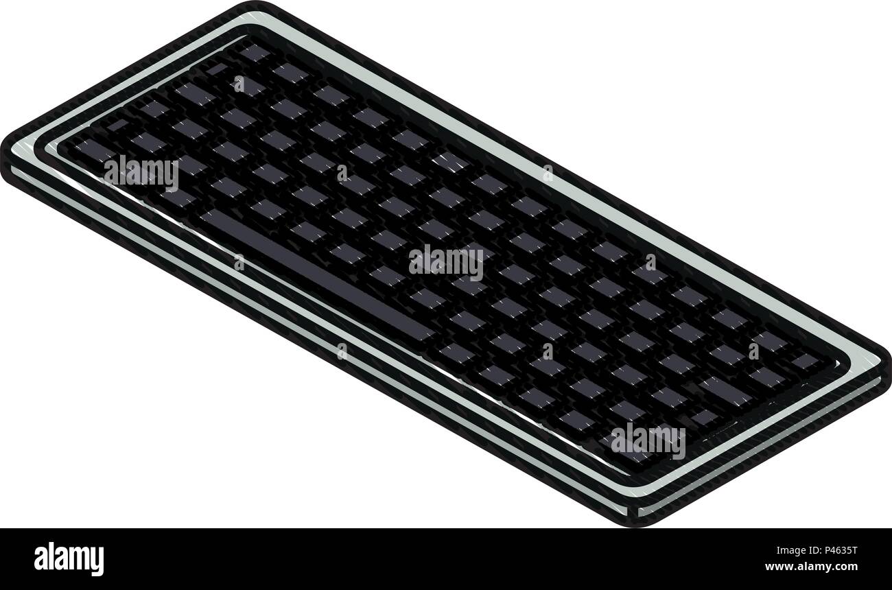 computer keyboard isometric icon Stock Vector Image & Art - Alamy