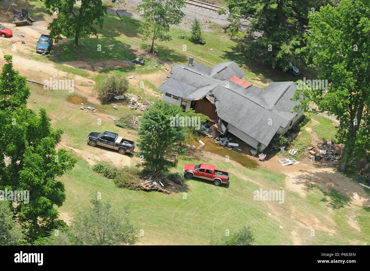 West Virginia Army National Guard Soldiers fly over the Greenbrier ...