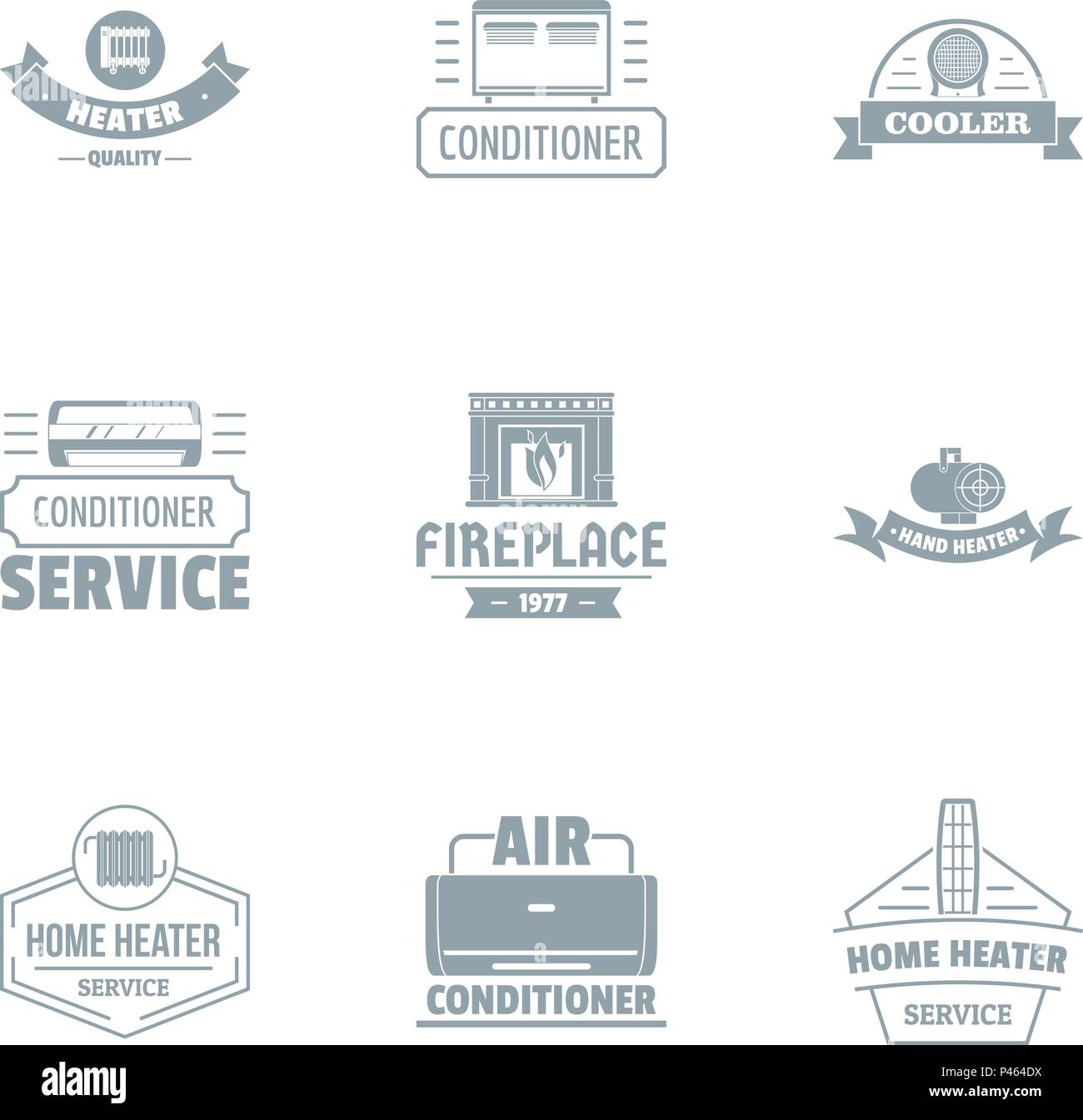 Ambiance logo set, simple style Stock Vector Image & Art - Alamy