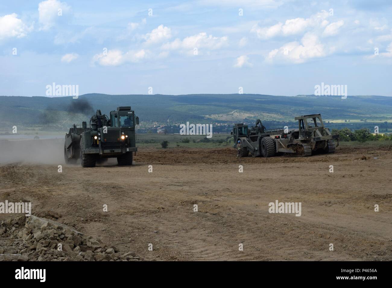 U.S. Army engineers with the 858th Horizontal Engineer Company, 223rd ...