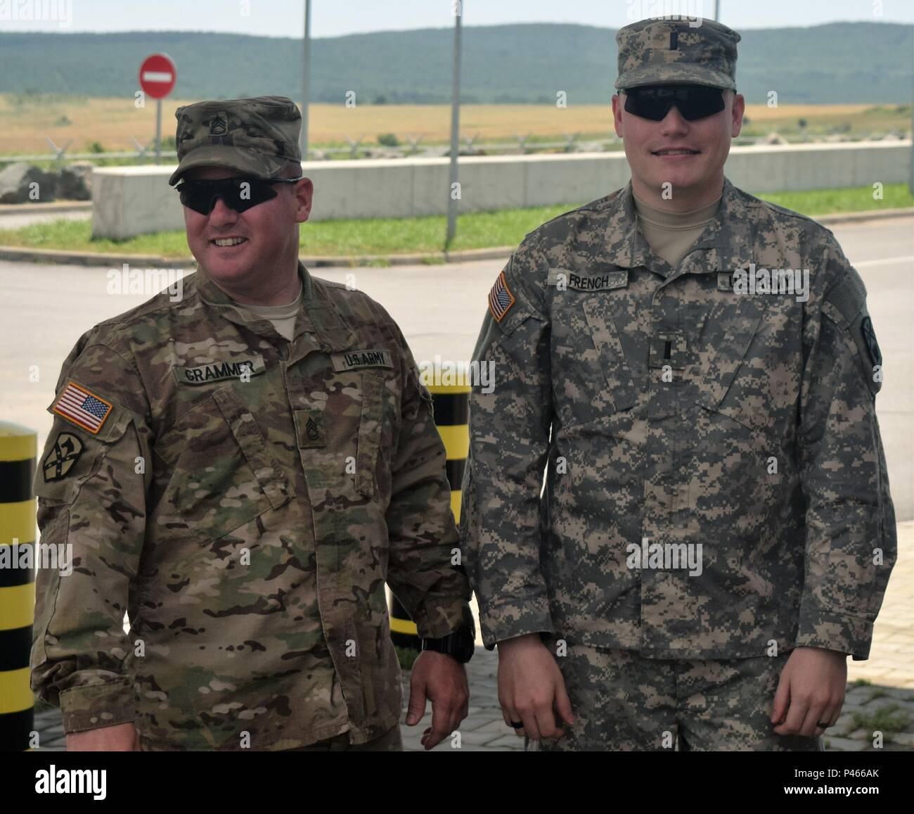 Sgt. 1st Class Timothy Grammer (left) and 1st Lt. Artie Joe French ...