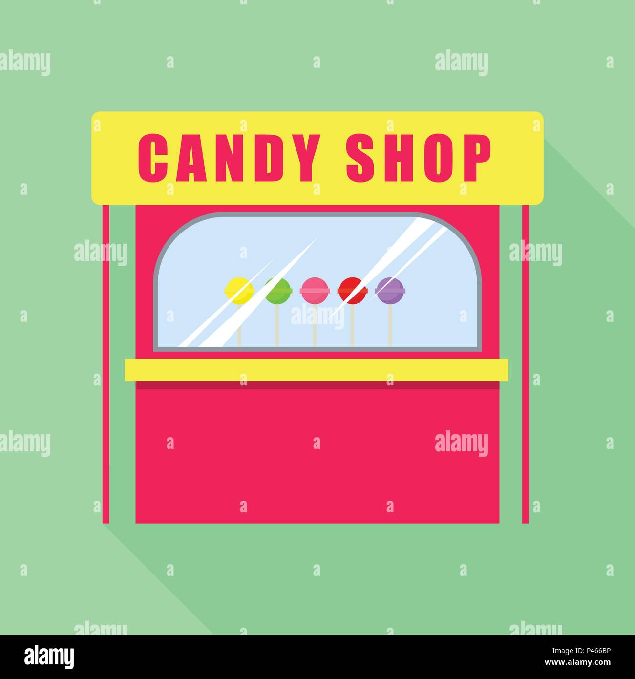 Candy store sweet shop exterior Stock Vector Images - Alamy