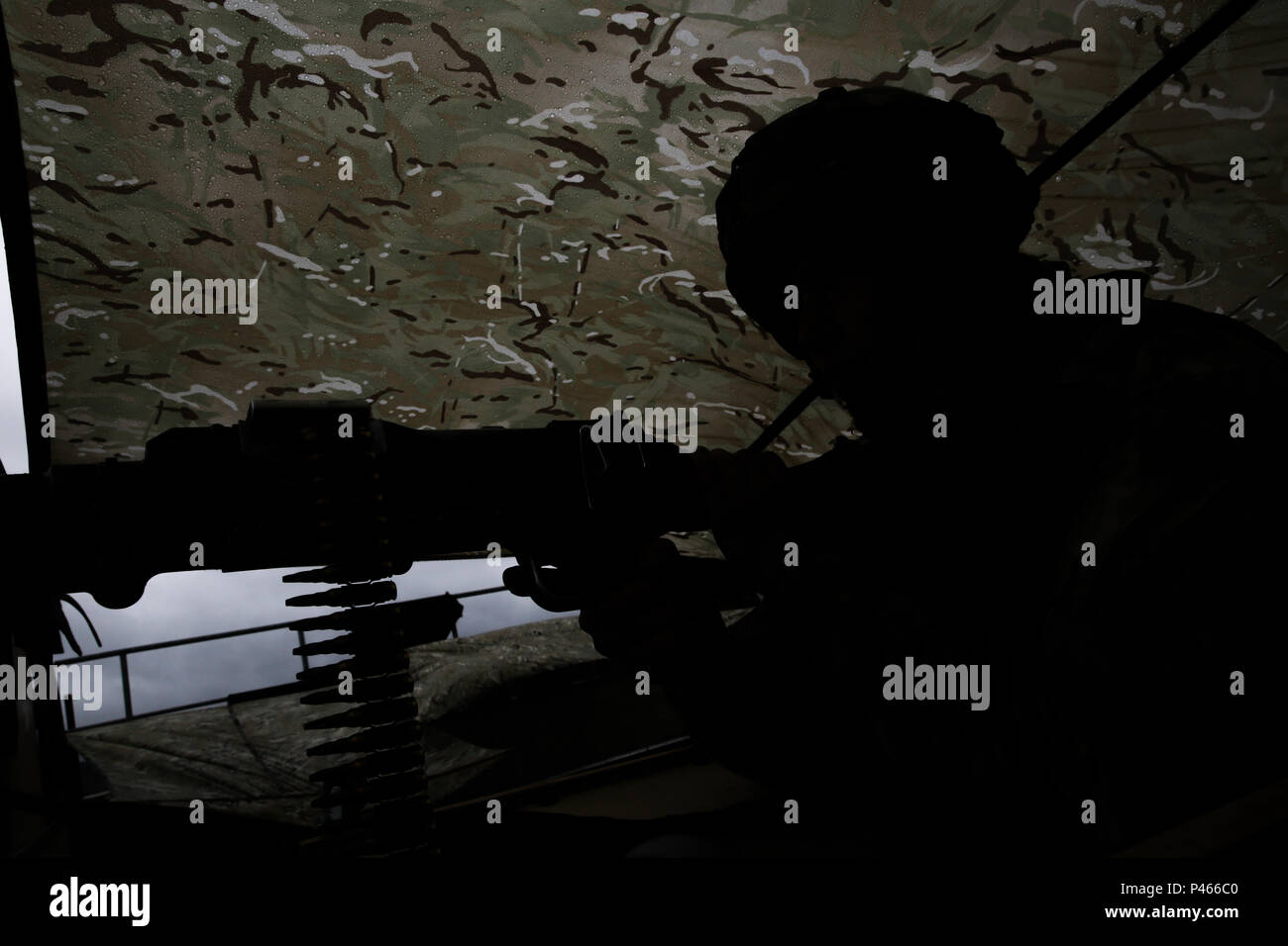 British Army Pvt. Callum Barton of Alpha Company, 3rd Battalion ...