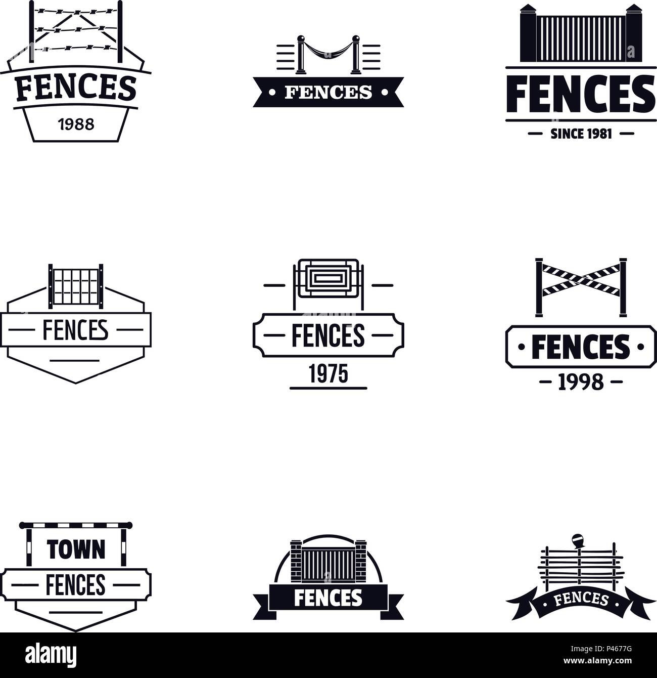 Retrieval logo set, simple style Stock Vector Image & Art - Alamy